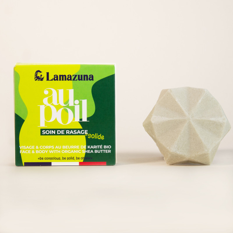 Lamazuna solid shaving bar Zero waste, organic & vegan
